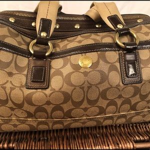 Coach | Bags | Vintage Coach Monogram Bag | Poshmark